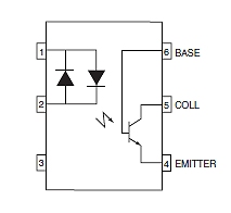 LogicNeed | H11AA1 AC Input / Phototransistor Optocoupler (SMD)